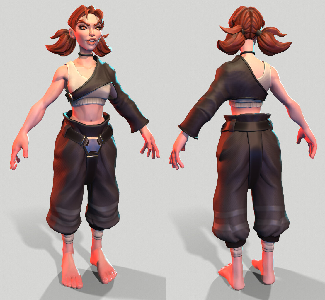 ArtStation - Pyro Girl Process Thread #05