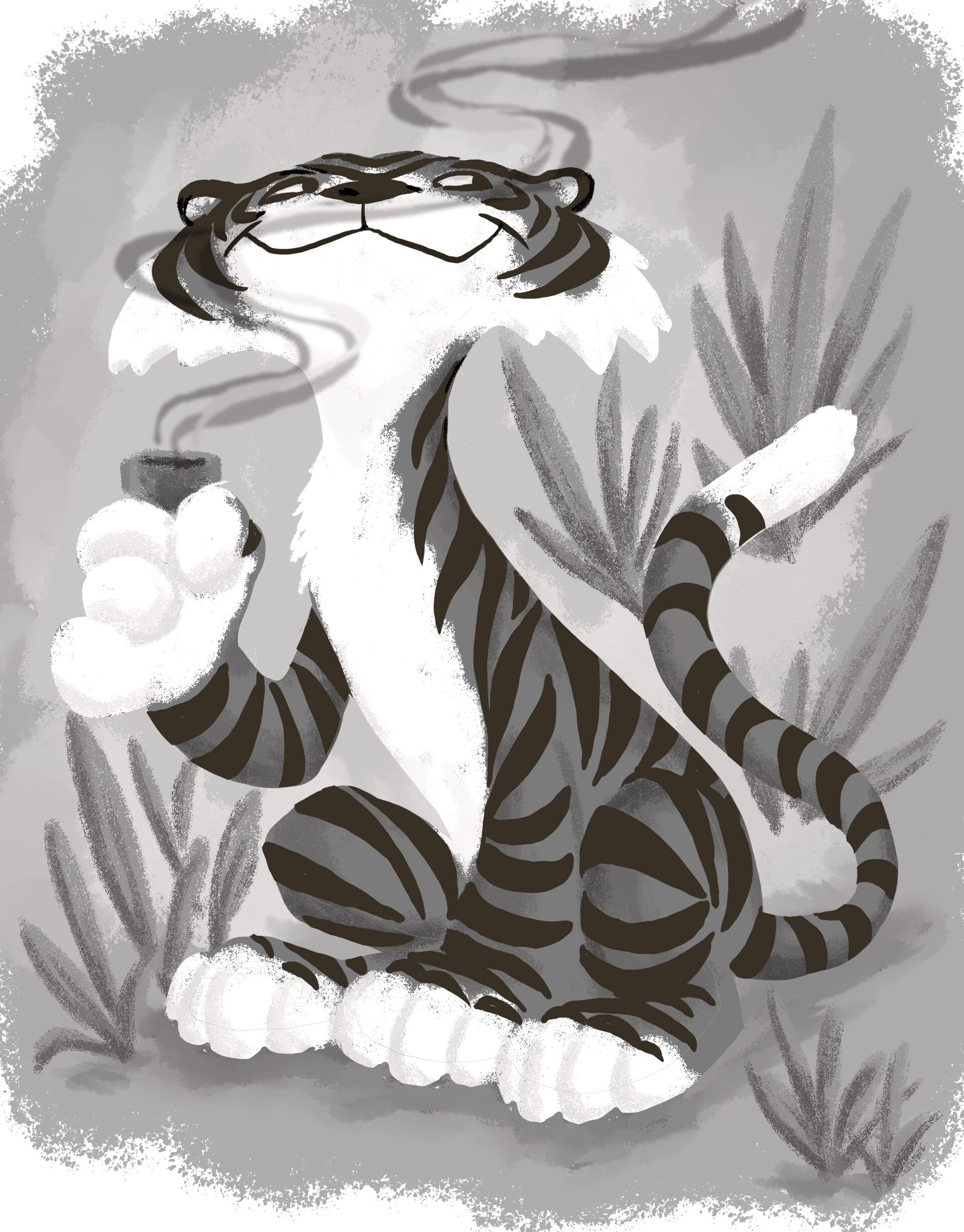 ArtStation - Tiger and tea 3