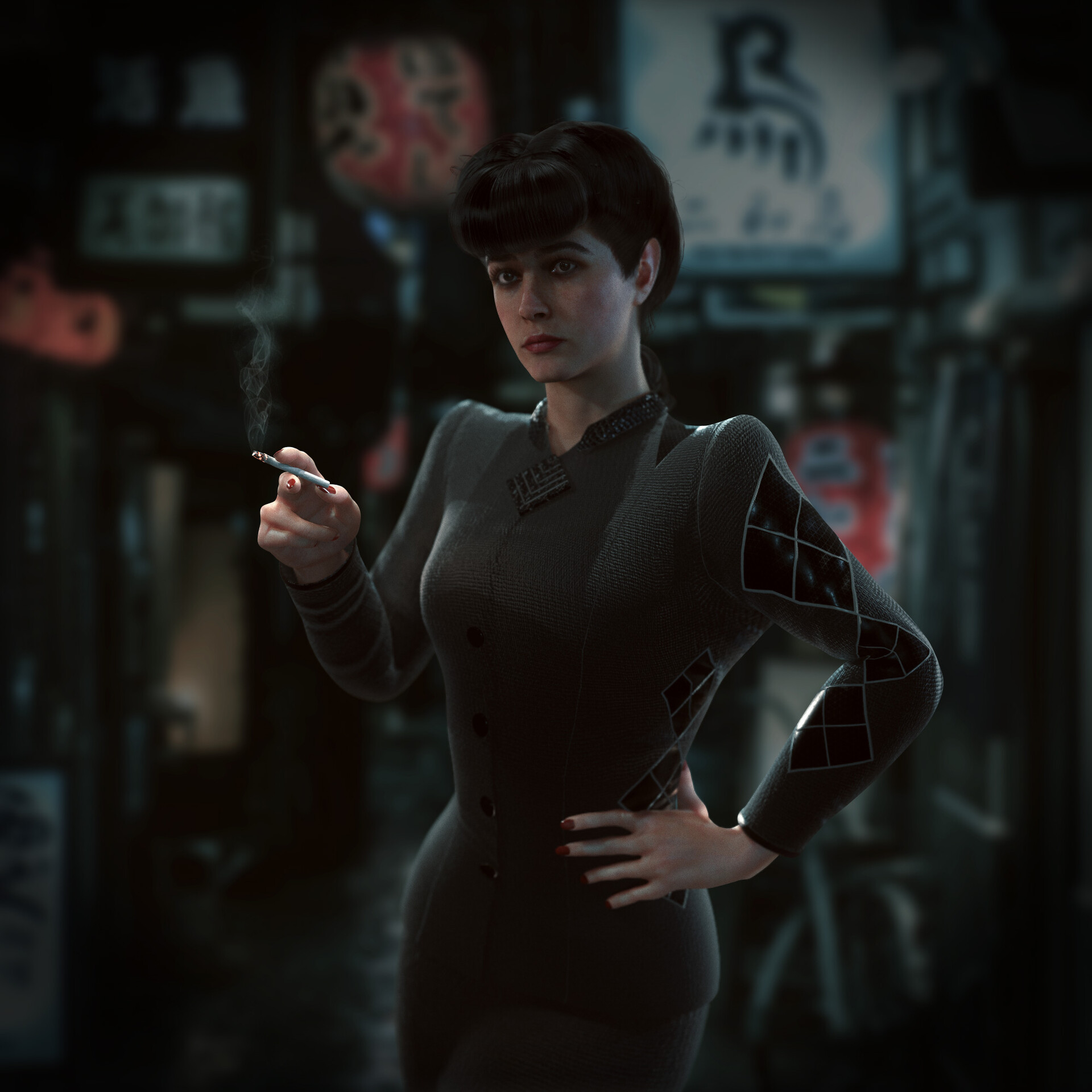 ArtStation - Rachel - Blade Runner Realtime Project Pt 2