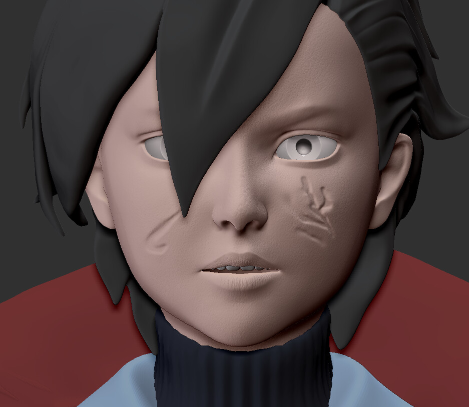 ArtStation - FMP Character 1 - Teeth (pt 2) and Skin Details