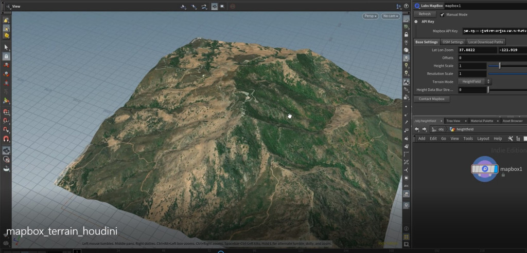 Eric Bouffard - Mapbox plugin in Houdini: Terrains