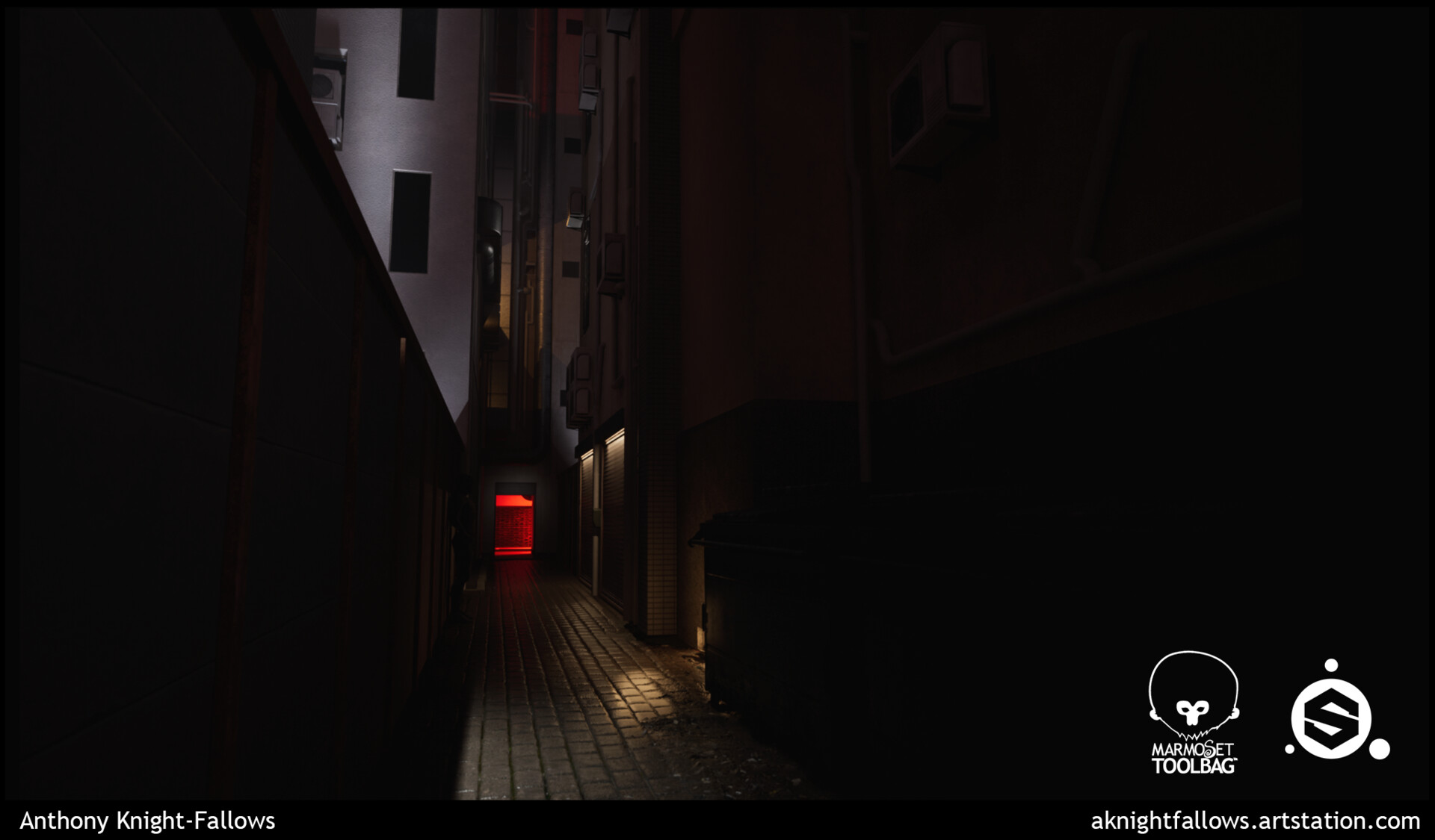 ArtStation - Alleyway Environment Progress #2