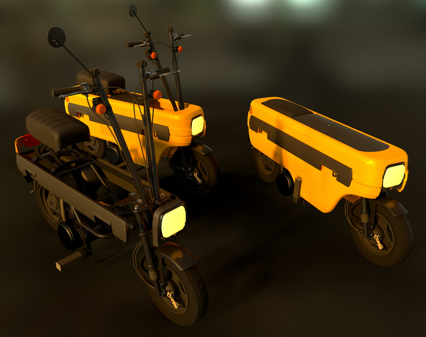 ArtStation - Honda Motocompo - WIP - Part 4