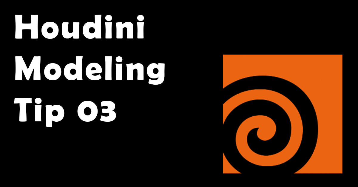 Artstation Houdini Modeling Tip 3 Boolean Workflow And Procedurally Adding Edge Loop 4645
