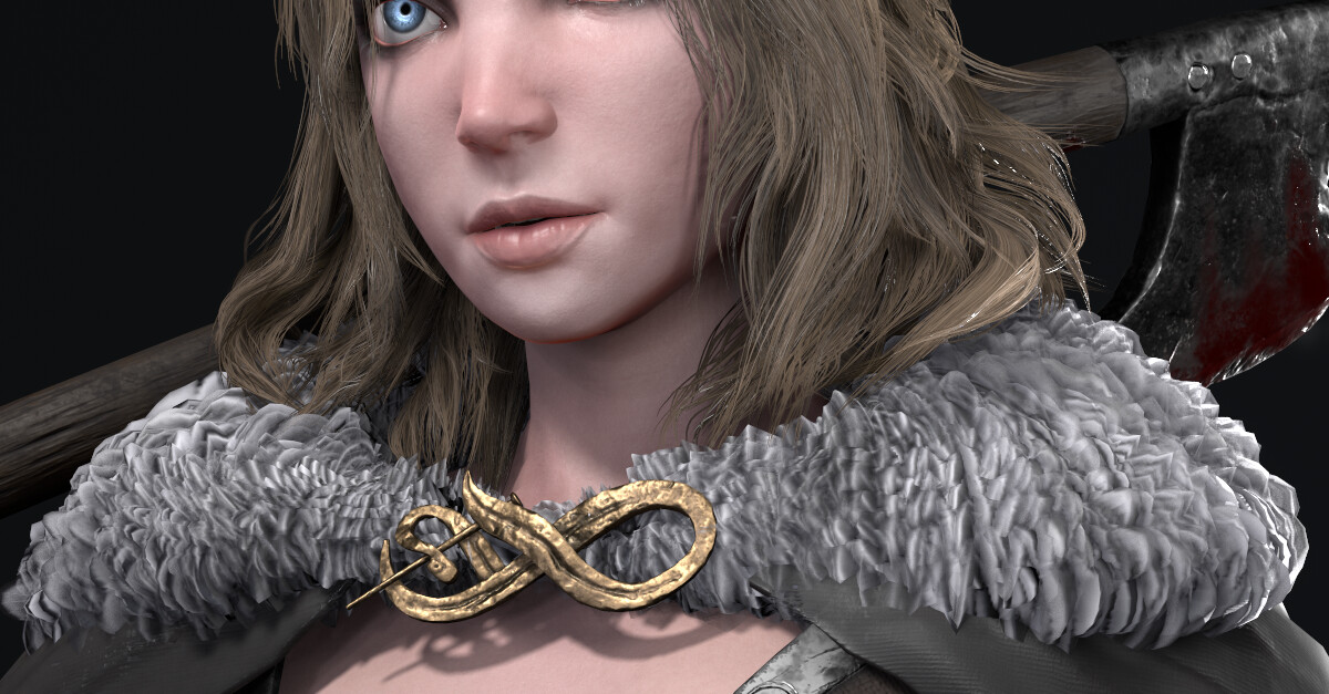 ArtStation - Shieldmaiden WIP#8