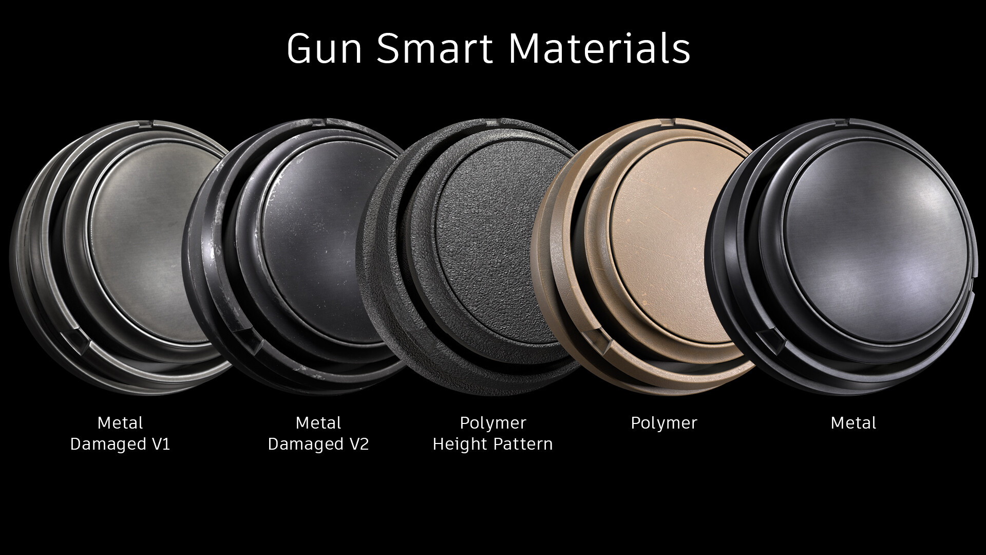ArtStation - Gun Smart Materials Pack