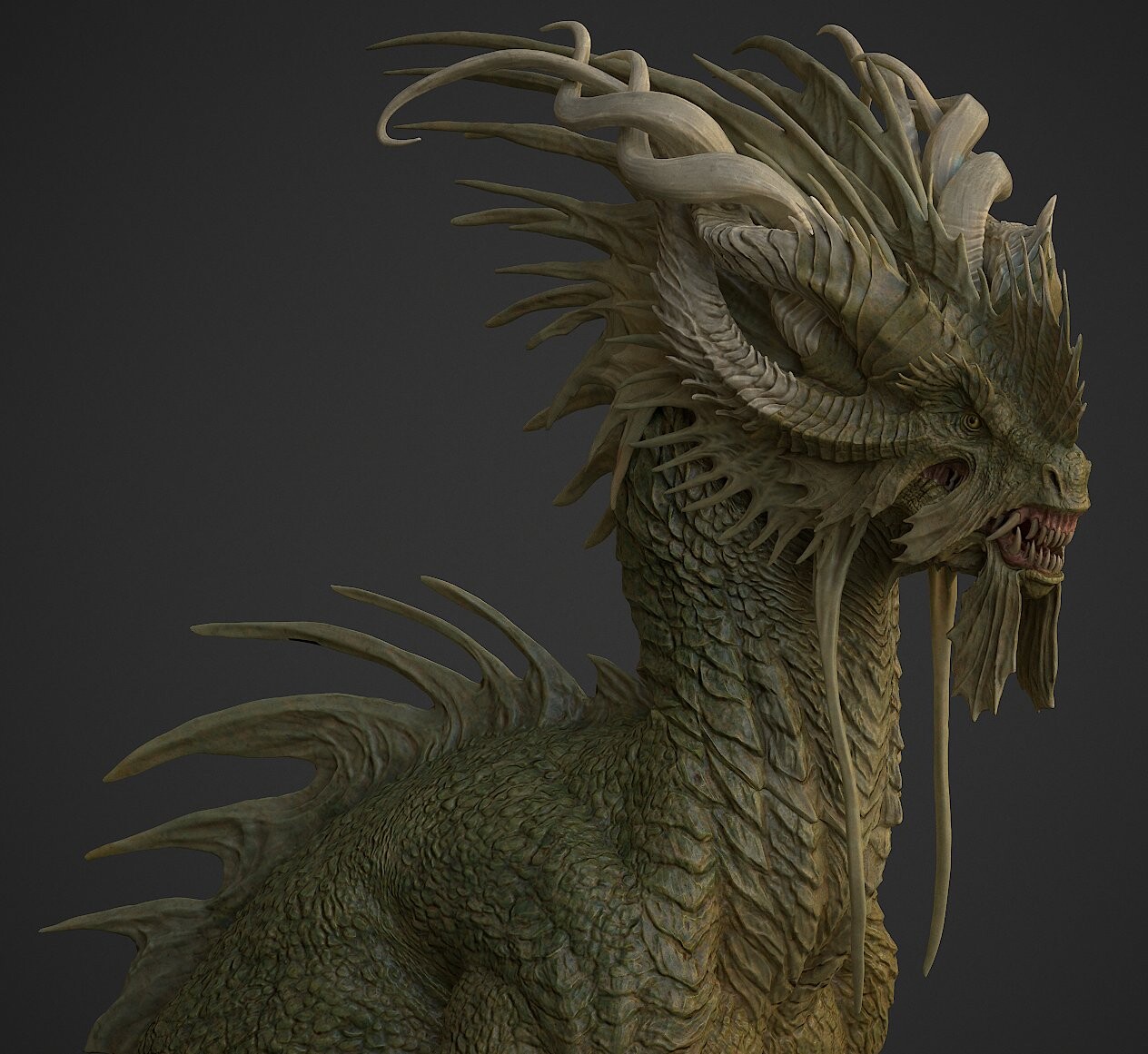 ArtStation - Allison Theus - Green Dragon