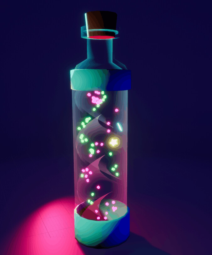 ArtStation - Infinite Glitter Bottle [Technical Art Challenge]