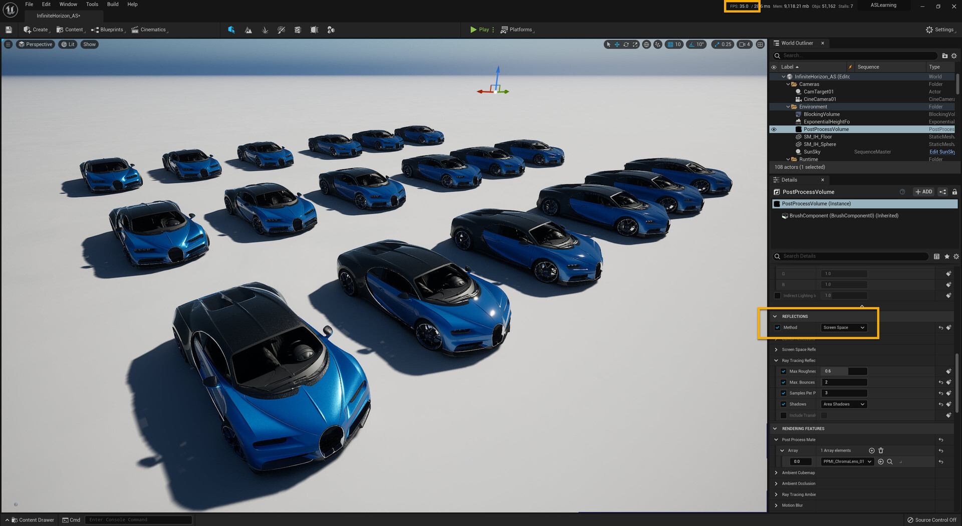 ue5 window reflection
