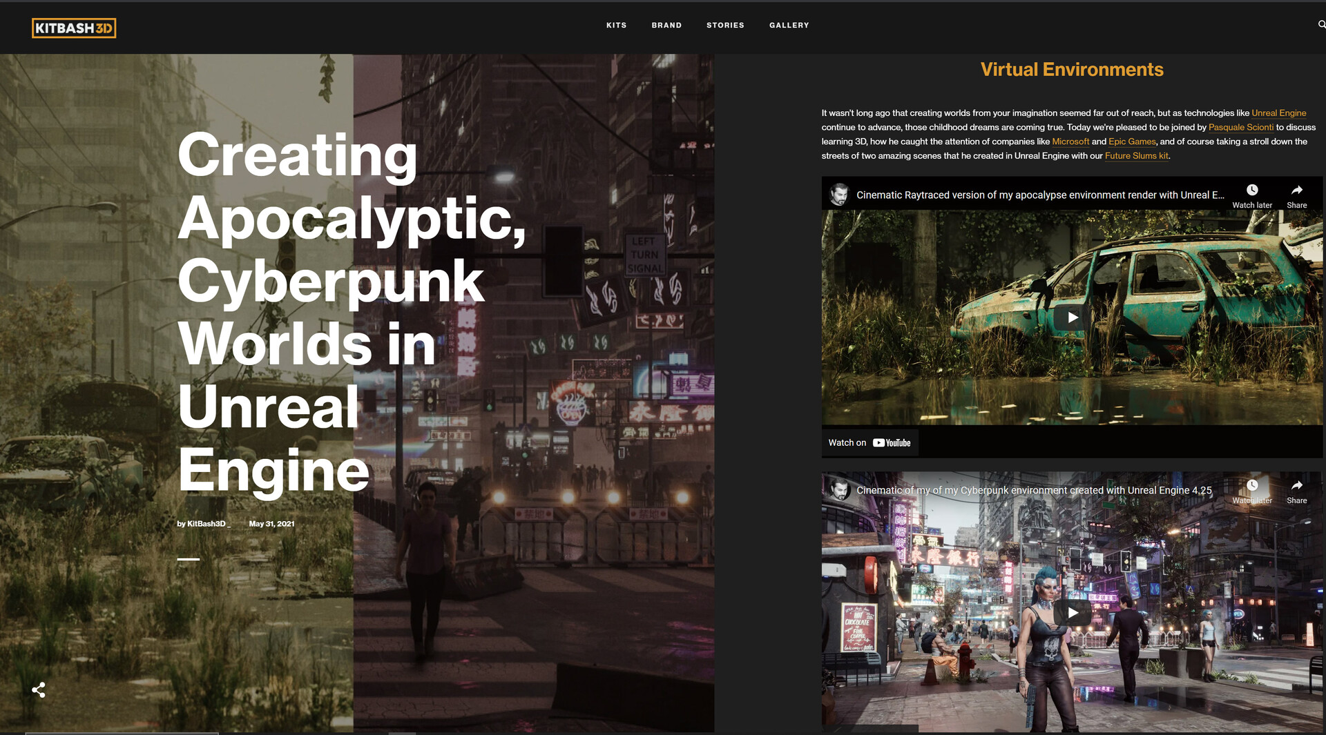 ArtStation - Interviewed by Kitbash3d on my personal Apocalyptic and Cyberpunk worlds in Unreal ...