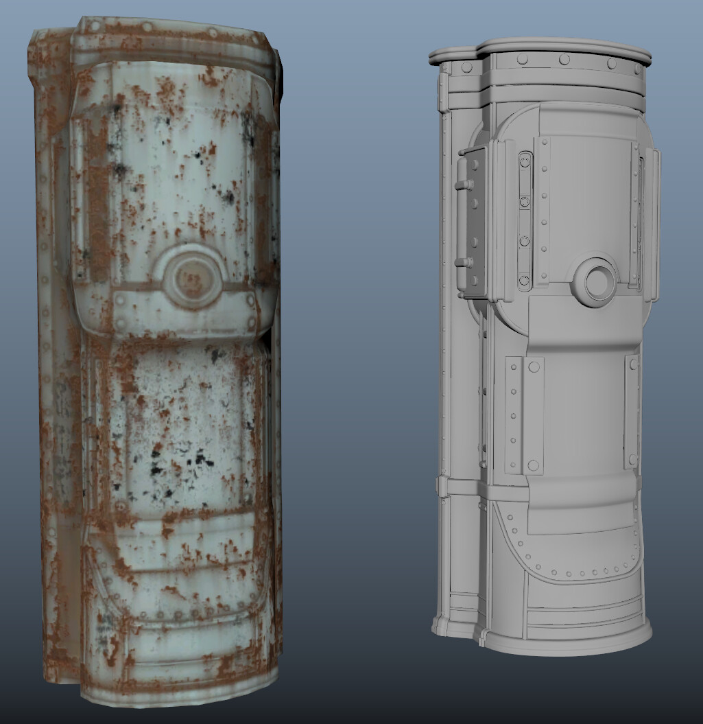 ArtStation - Fallout 4 Red Rocket Service Station WIP #032