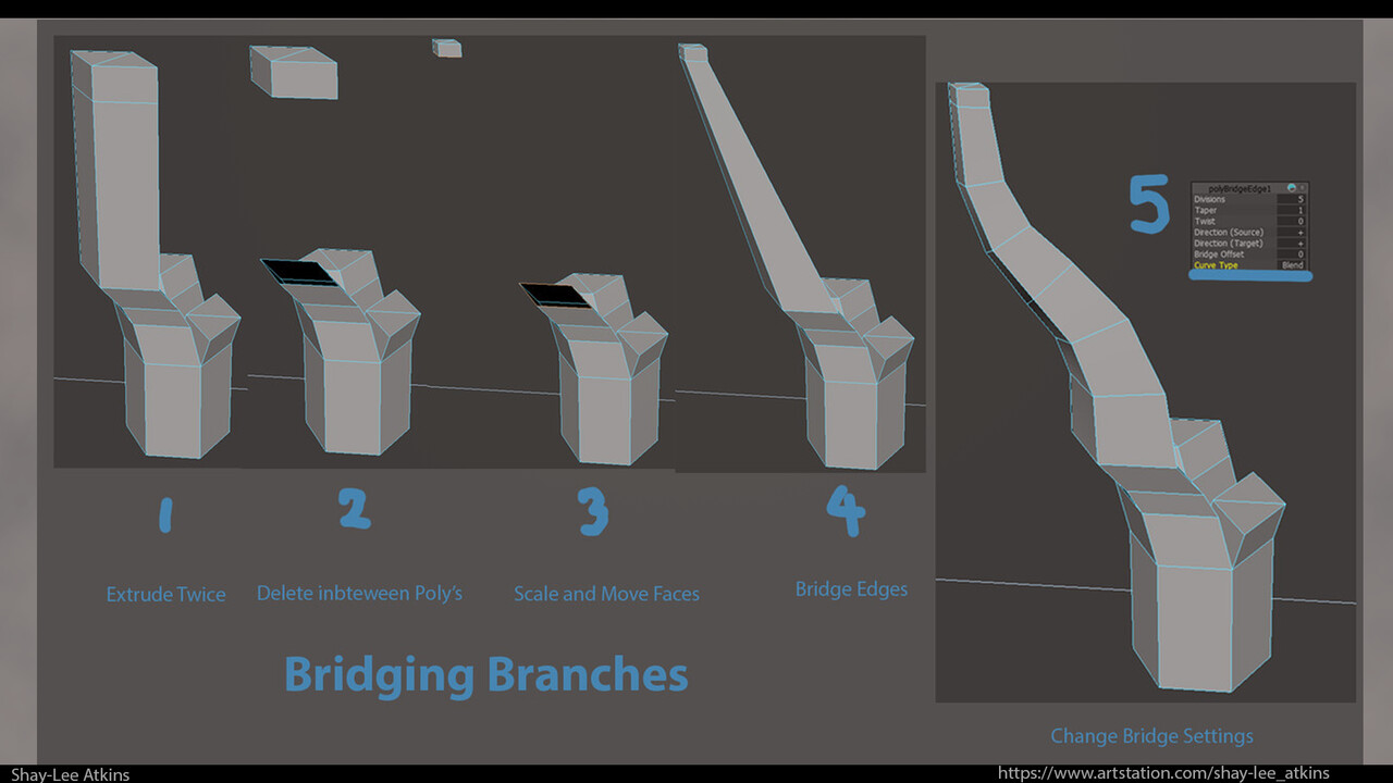 Shay-Lee Atkins - Modelling a Tree in Maya