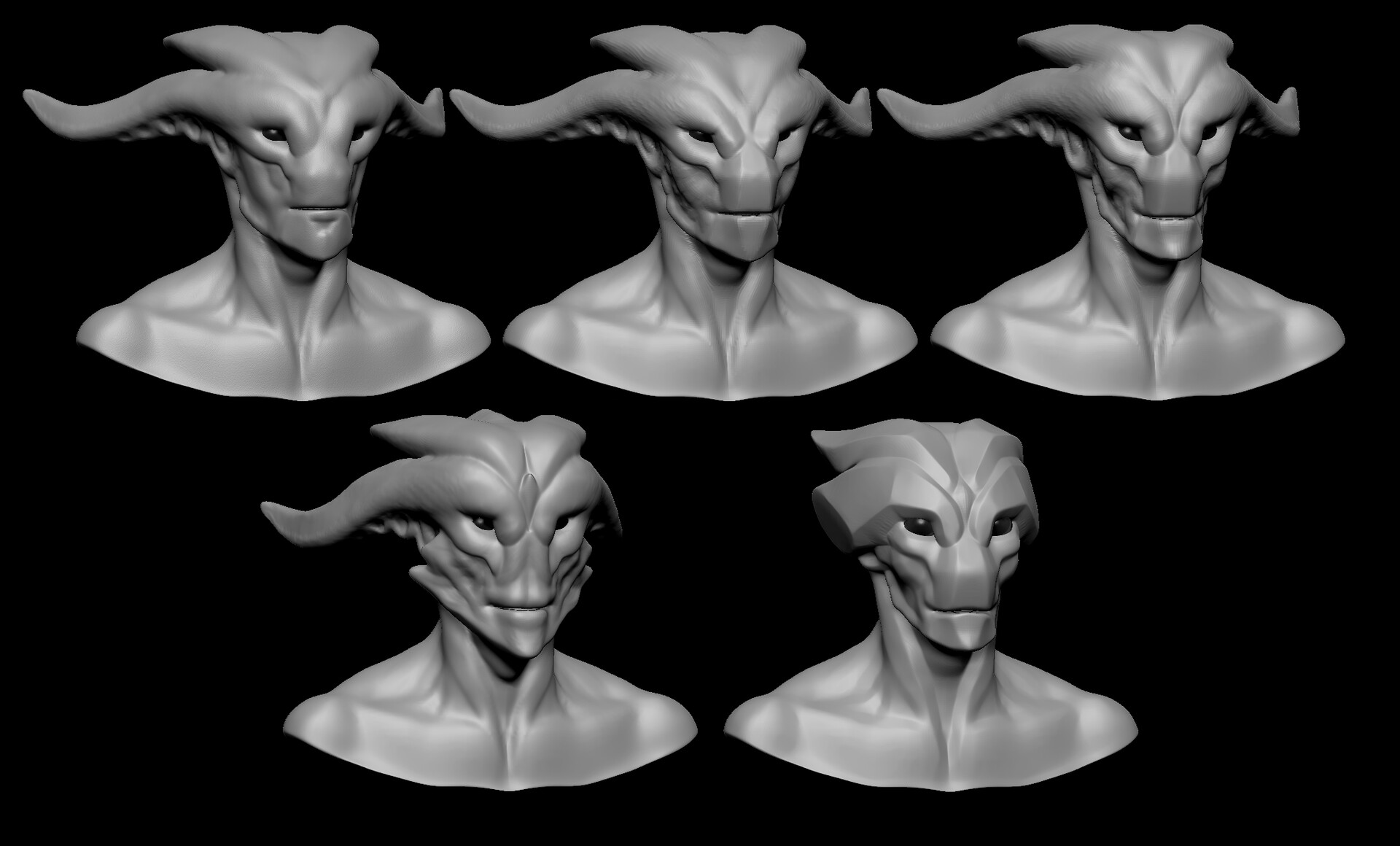ArtStation - Alien Faces