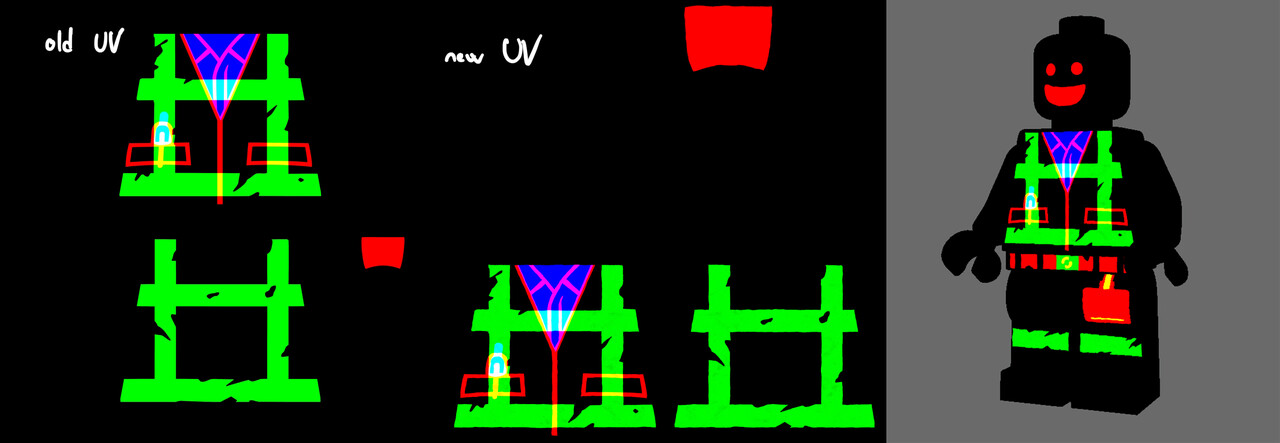 Timothée Maron - Lookdev Study | Lego Minifigure - Part 04 UV and Texturing