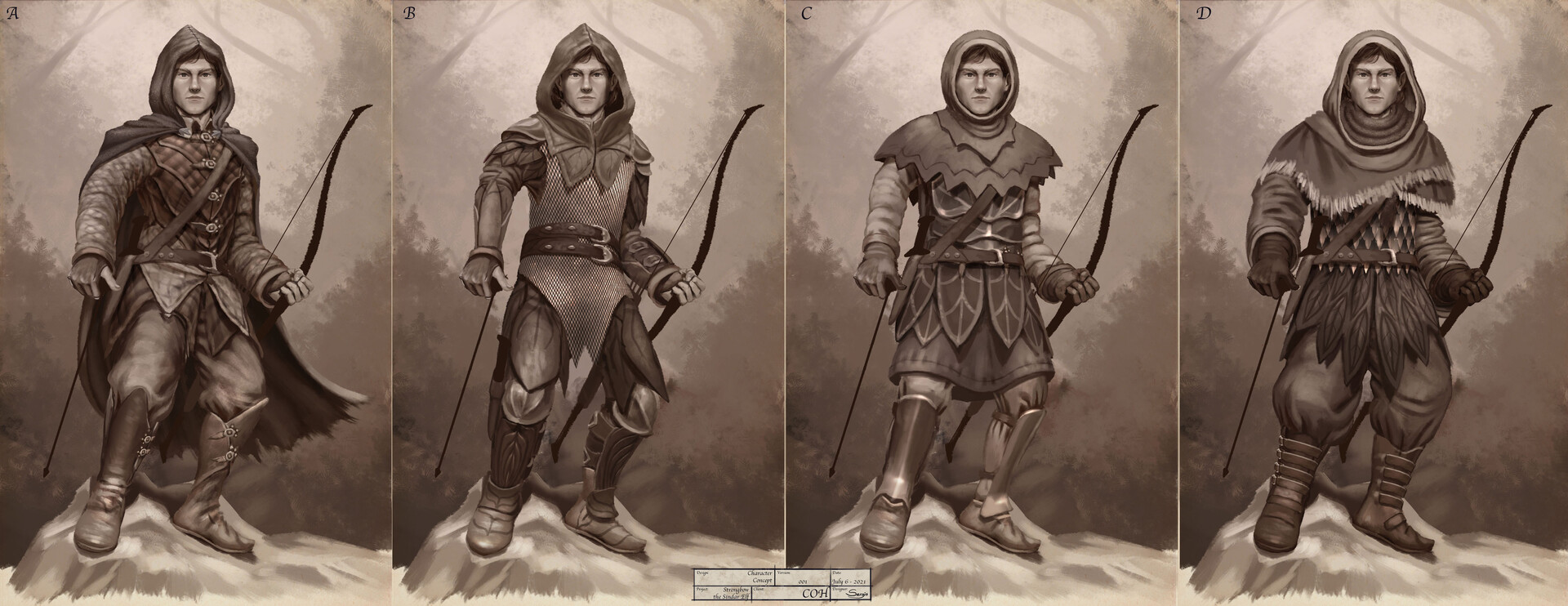 ArtStation - Fantasy project, work in progress - Sindar elf's costume ...