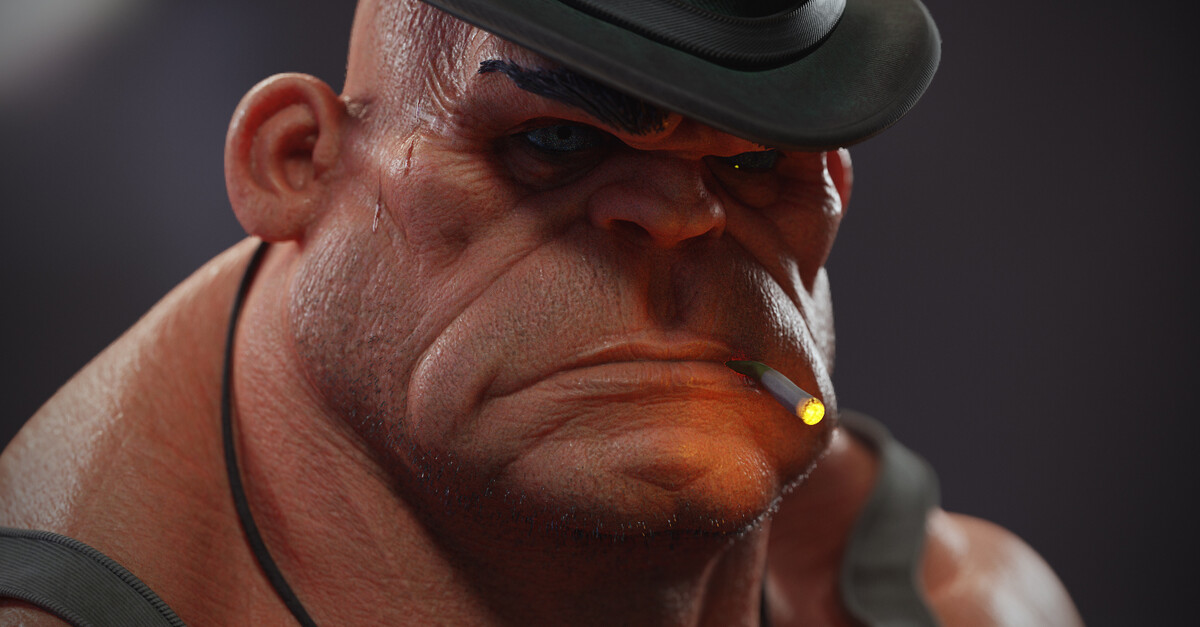 ArtStation - Texture update on the Gangster realtime piece