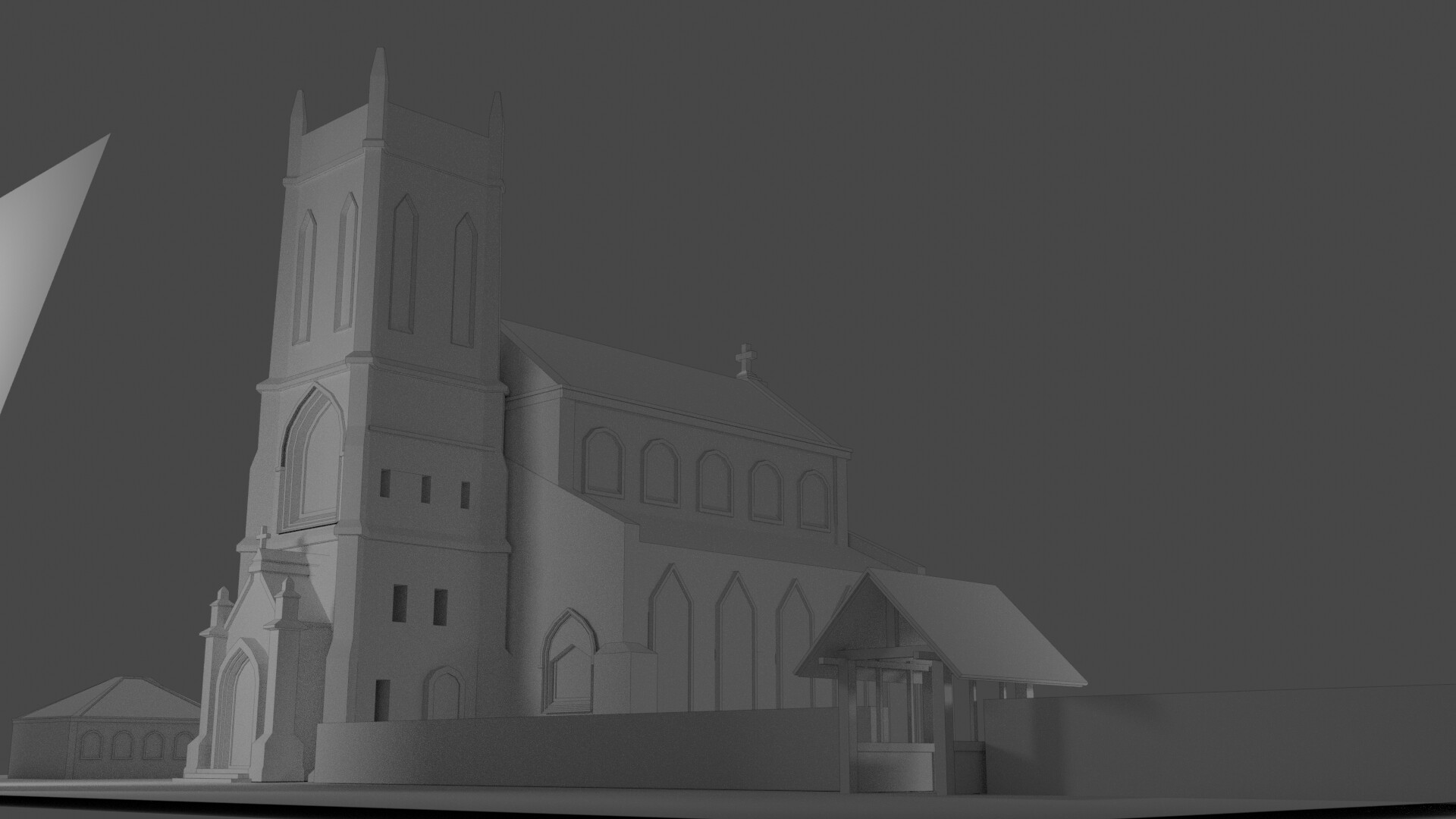Haoning Wu - Masters - 3D to Concept Art, Horror Church Project Summary.