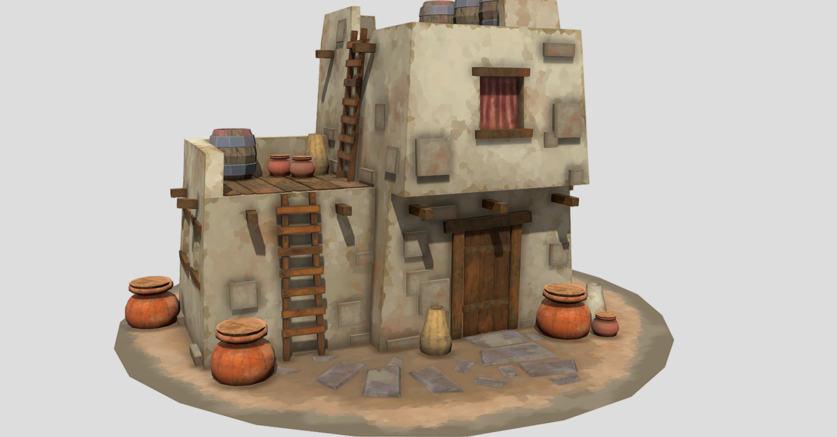 ArtStation - A small desert house