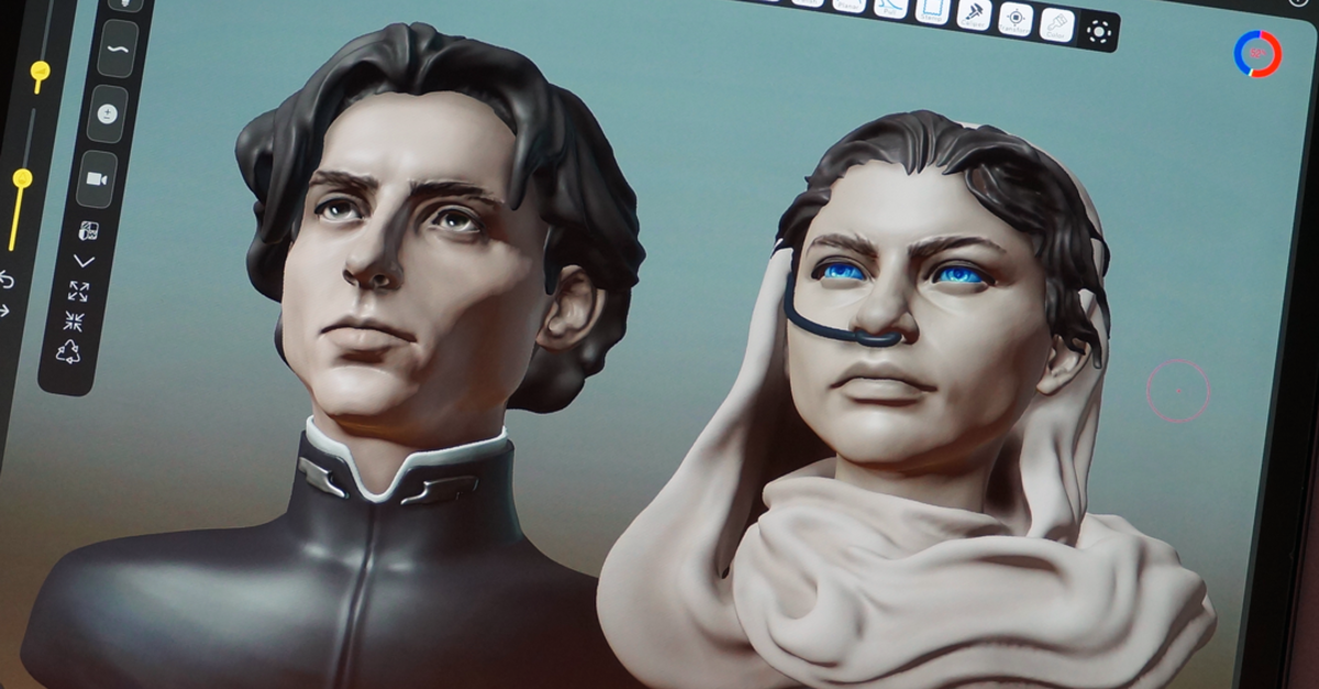 ArtStation - Paul and Chani portrait sketches