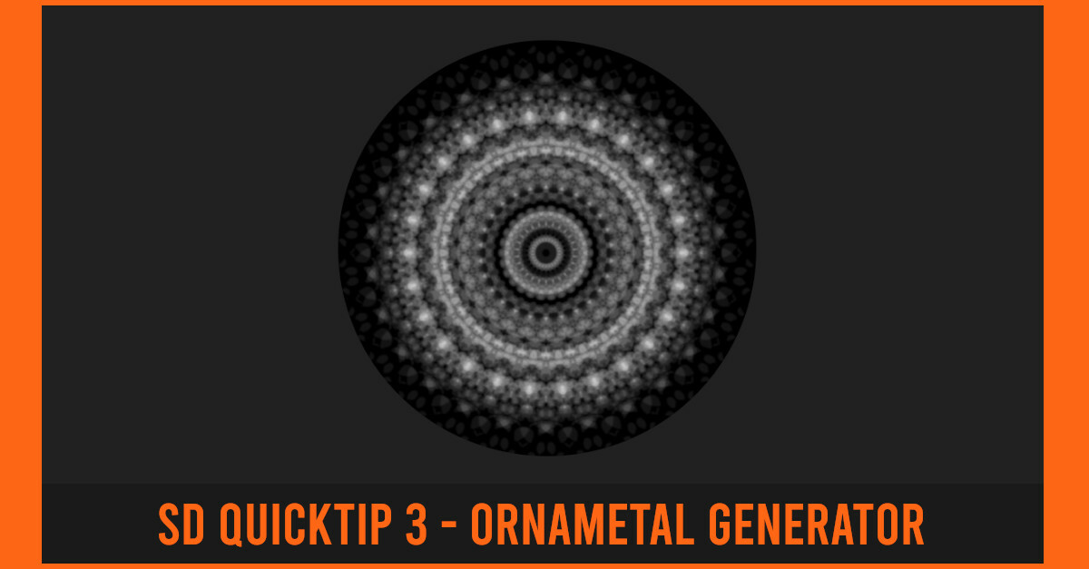 ArtStation - Substance Designer beginner quicktip 3 (Ornamental Generator)