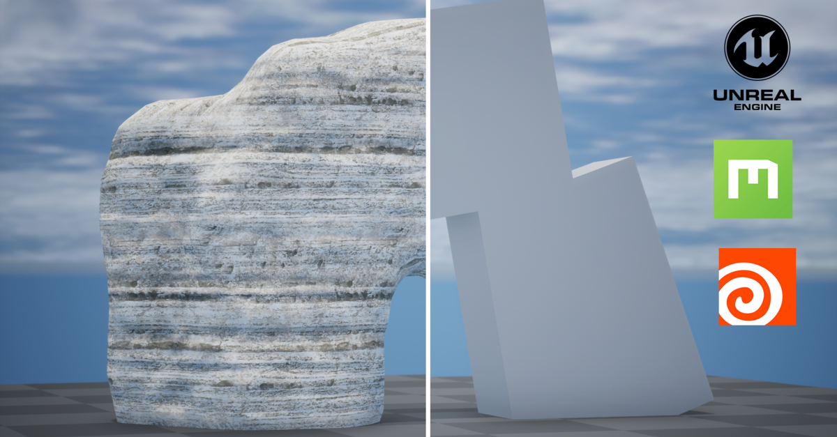 ArtStation - Limestone Rock Generator. WIP 2. Houdini Procedural Tools ...