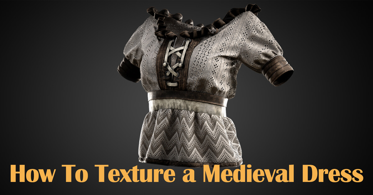 ArtStation - How to texture a medieval dress