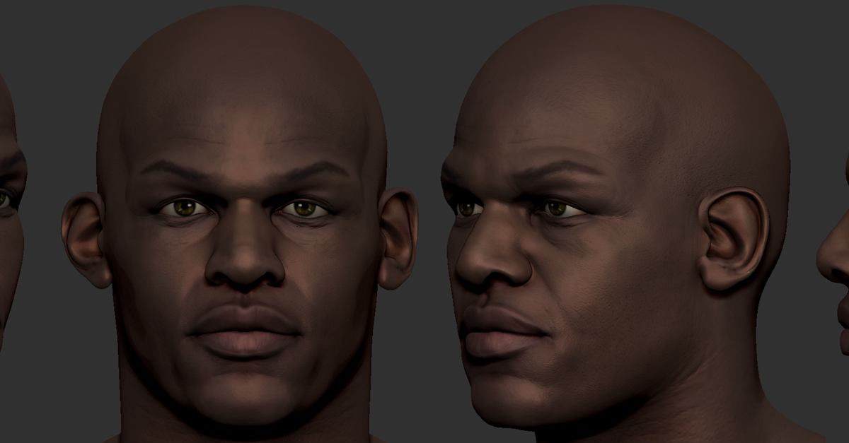 ArtStation - UFC Jon Jones- Facial Updates