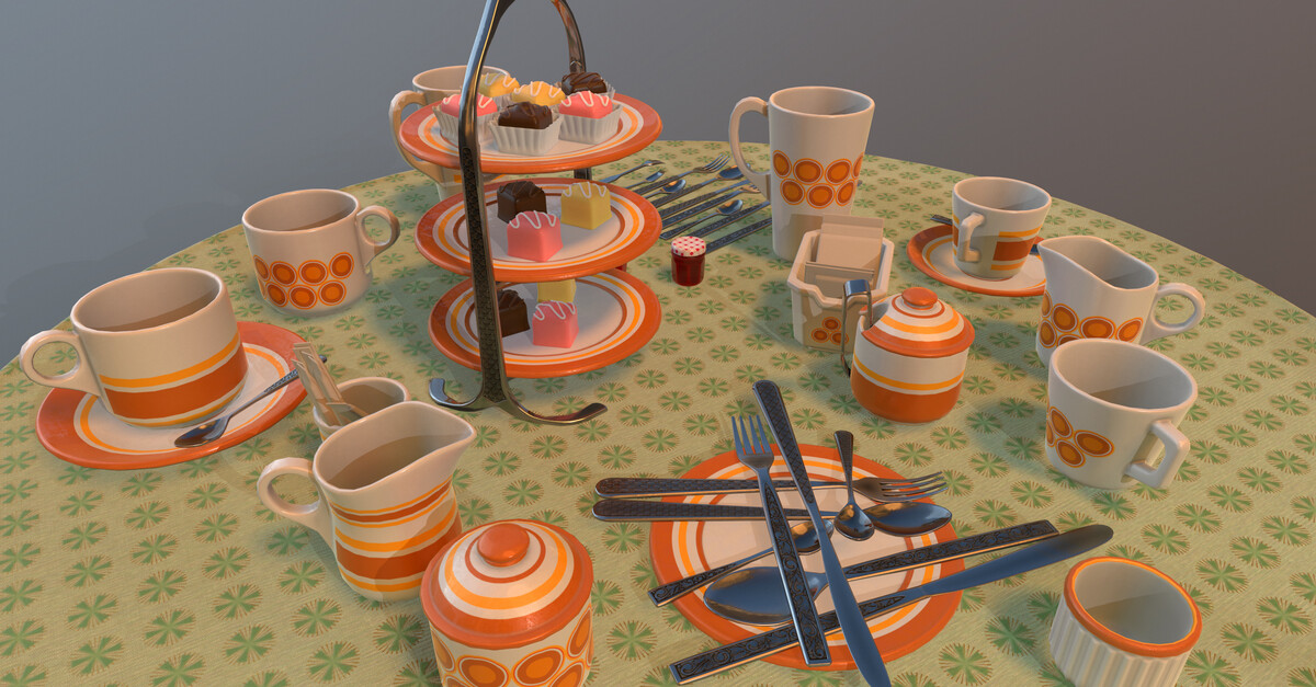 ArtStation - Coffee Shop Props - WIP 5