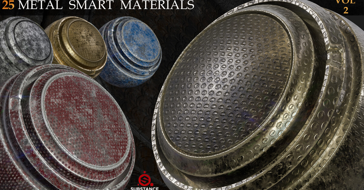 ArtStation - 25 METAL SMART MATERIALS-VOL 2