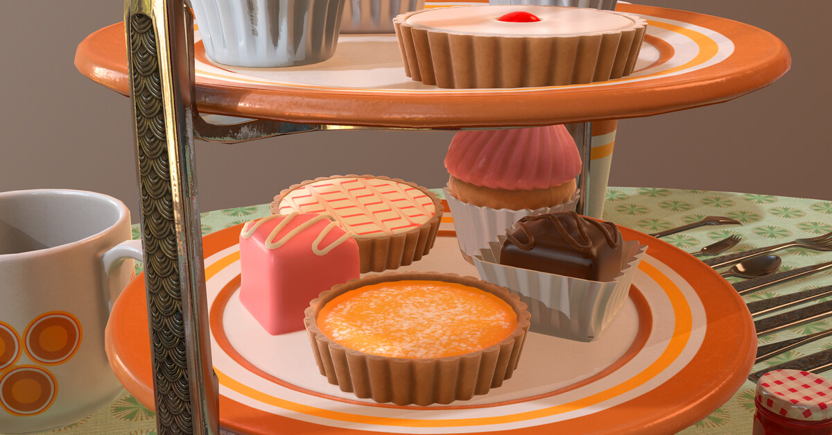 ArtStation - Coffee Shop Props - WIP 7