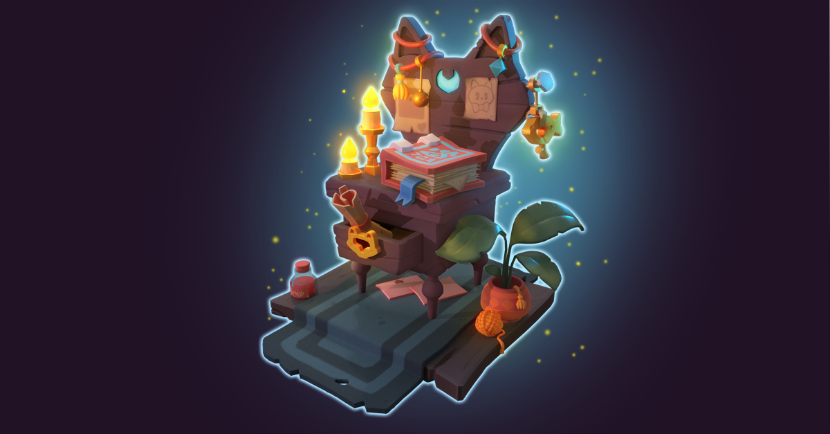 ArtStation - The Cat Wizard Table / Final Entry 04