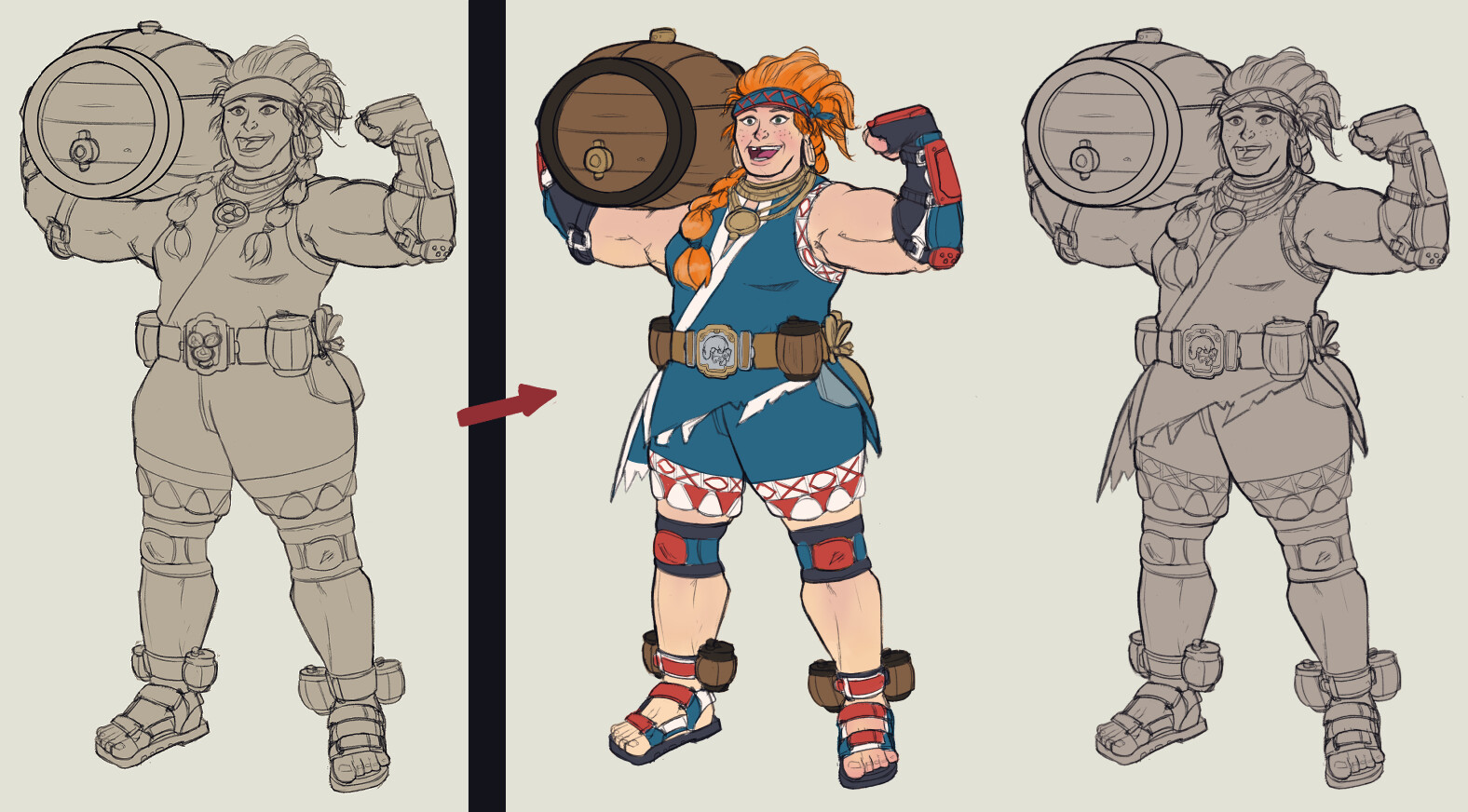 Thomas Jordan Wanless - Astrid the Barrel: Tekken OC Character - Pre ...