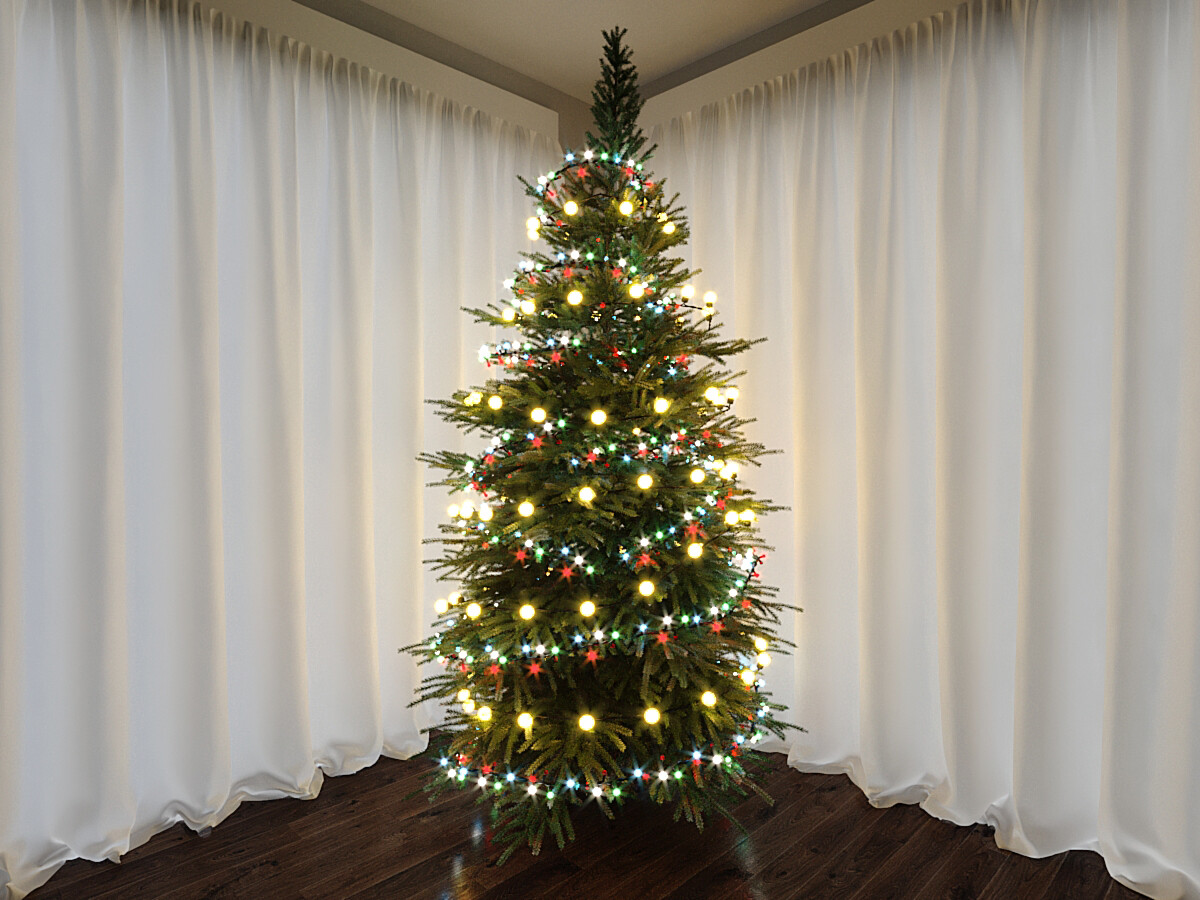 how to draw a christmas tree using for loop