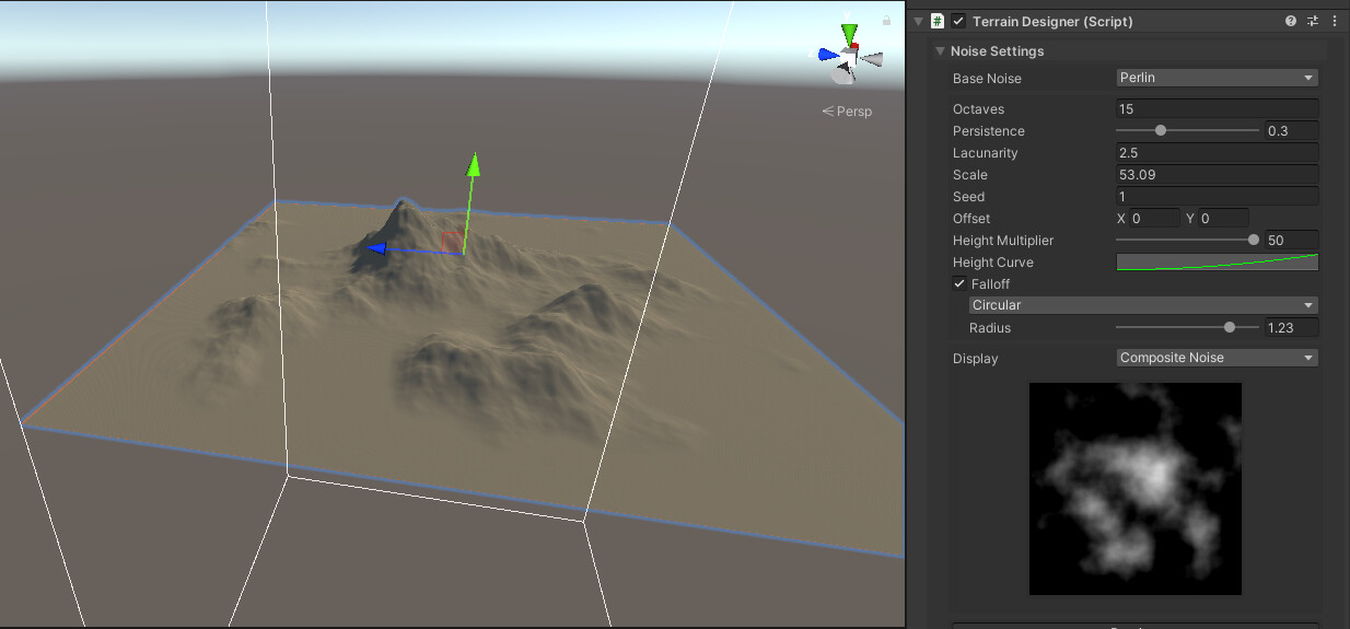 Rhys Chen - Procedural Terrain Tool Made in Unity3D