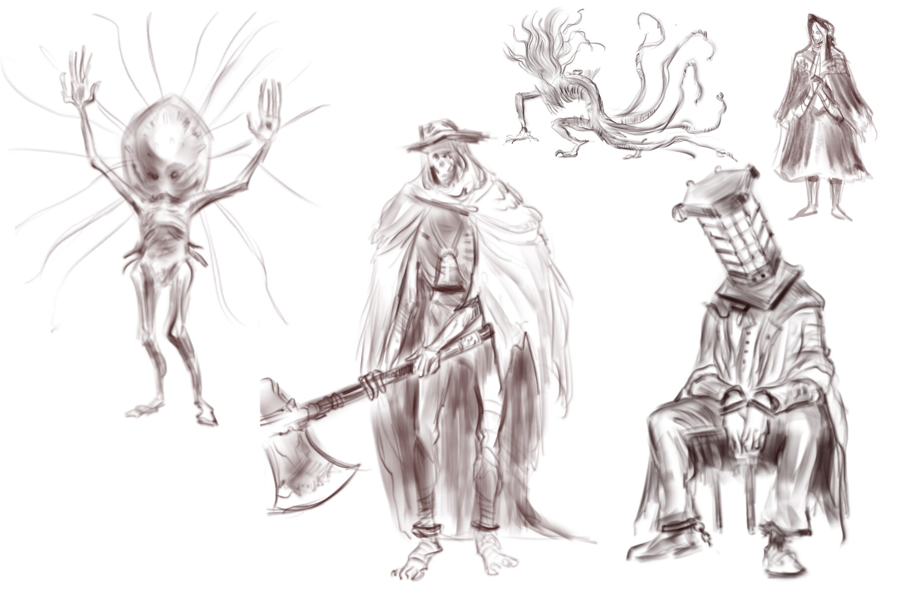 how to draw bloodborne