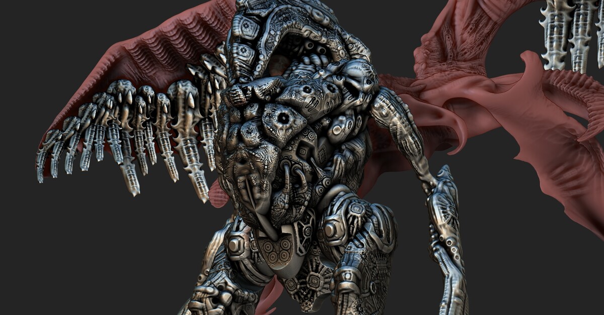 ArtStation - gigeresque brush pack 3 wip