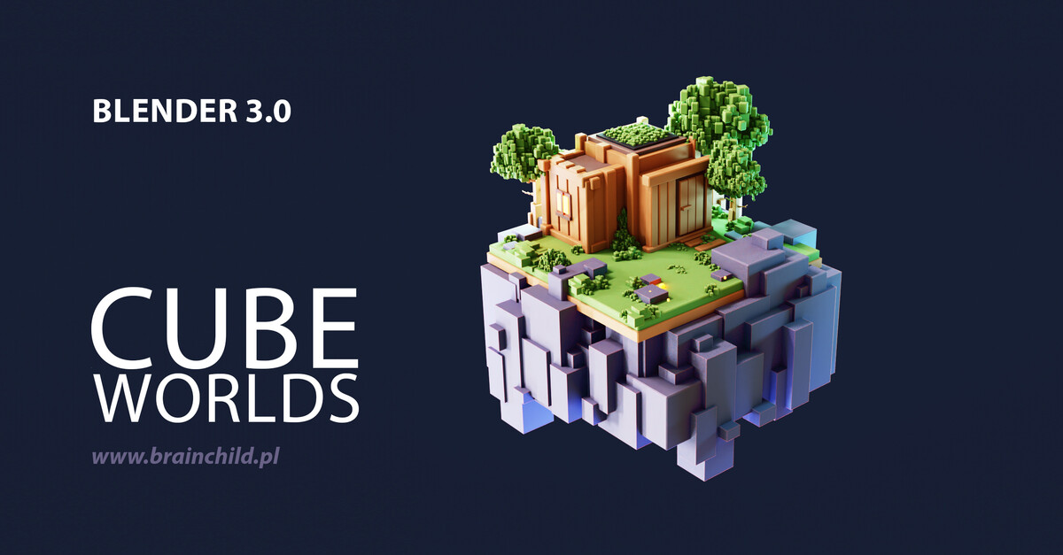 Artstation Blender 3 0 Cube Worlds Default Cube Modeling