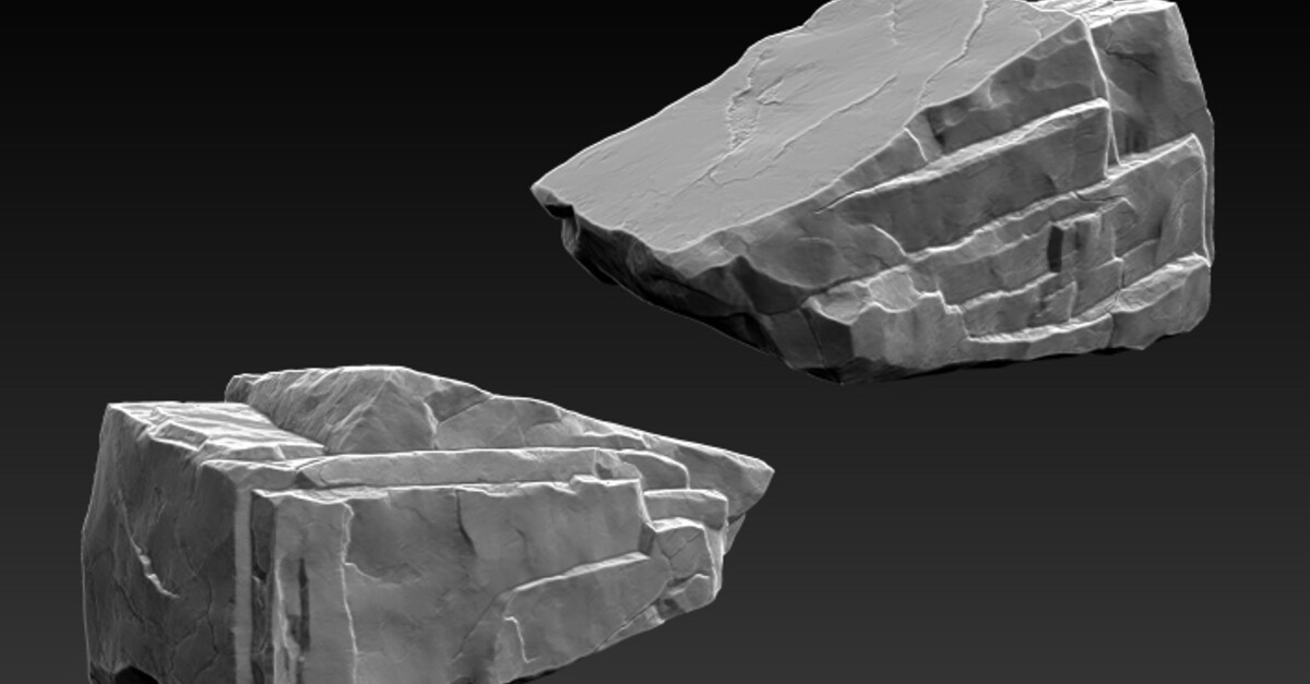 ArtStation - Rock Sculpting Practice