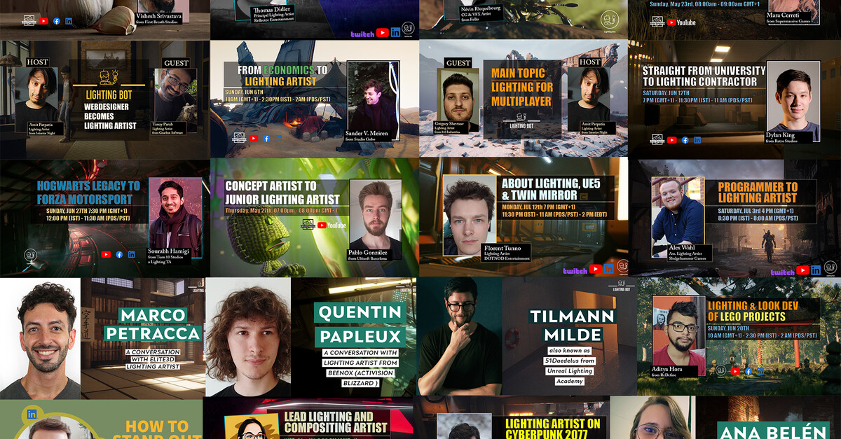 ArtStation - Game Dev Interview/Talk Collection 1 (Lighting Focused)