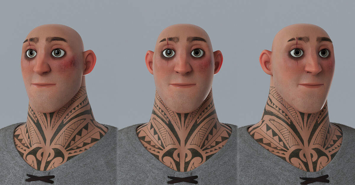 ArtStation - Gmork - Skin and Hair study