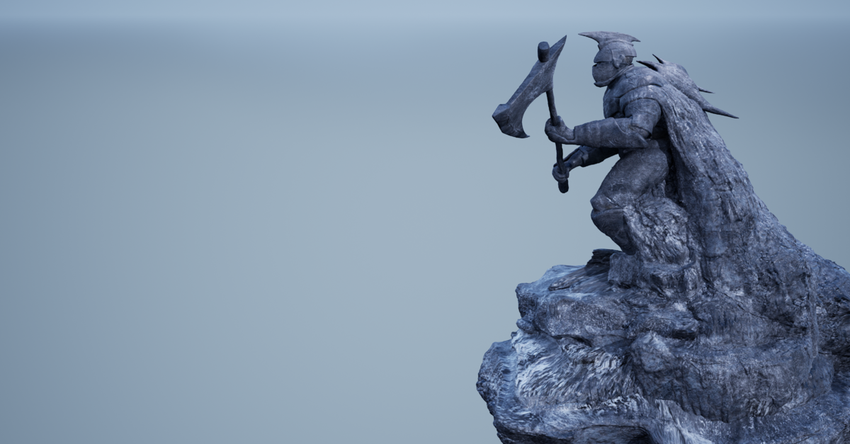 ArtStation - update on unreal lookdev for Knight Statue