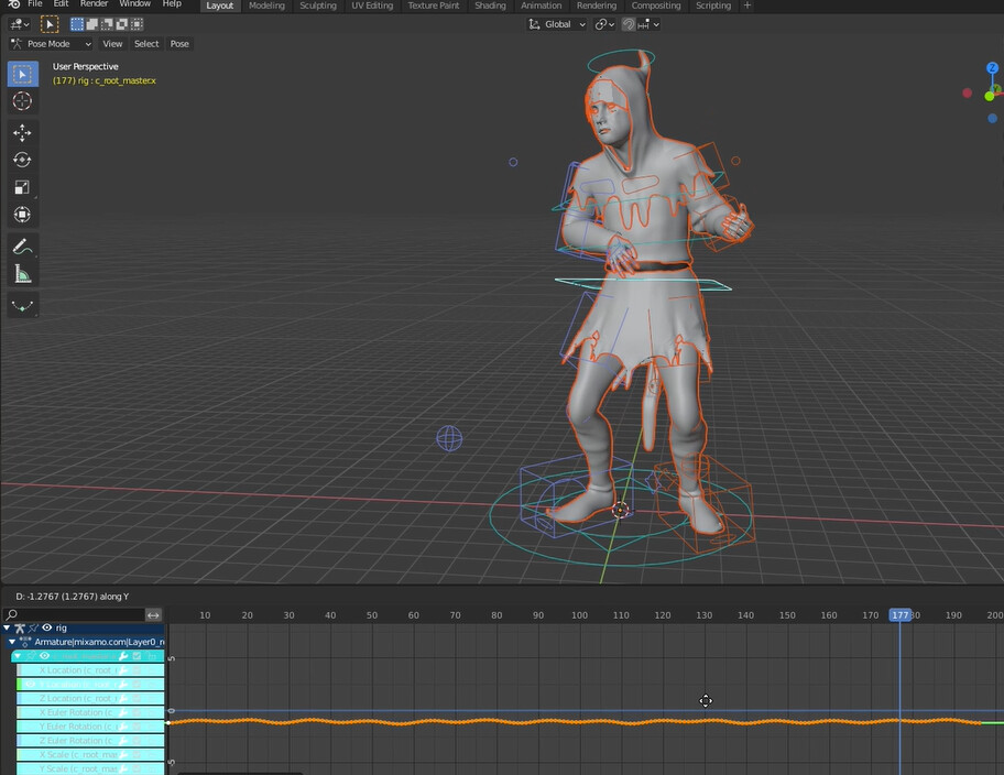 GarageFarm.NET Render Farm - Refining Motion Capture with Mixamo, Auto Rig Pro and Blender