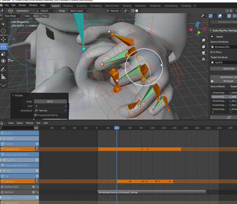 GarageFarm.NET Render Farm - Refining Motion Capture with Mixamo, Auto Rig Pro and Blender