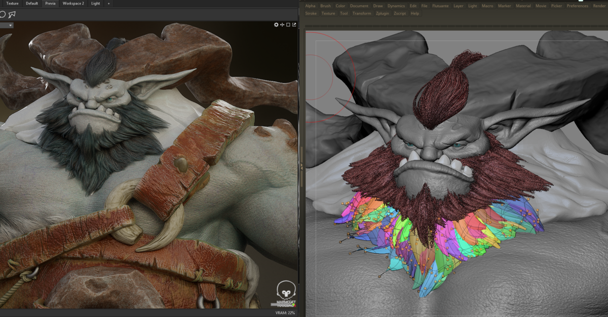 ArtStation - hair wip 3