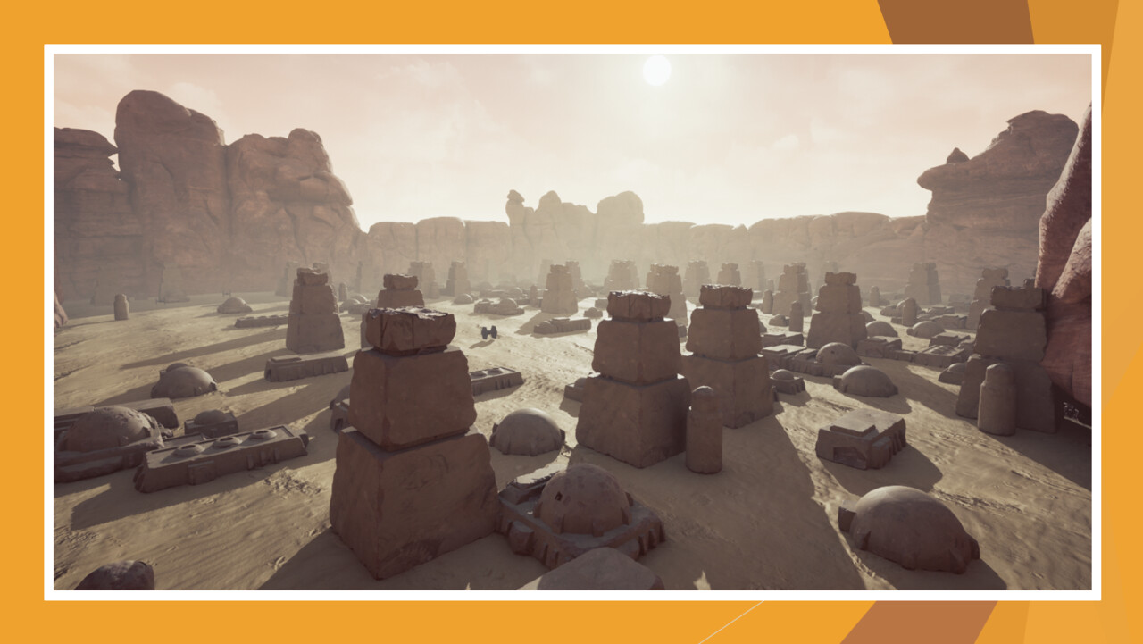 Joel Macnab - Houdini - Procedural Mos Espa Mini Game (UE5) - Update #4 Procedural Town for ...