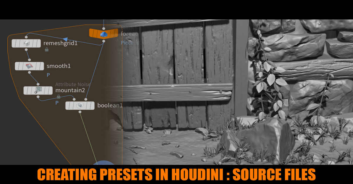 ArtStation - Creating Presets with Houdini :: Part 1 Pebbles
