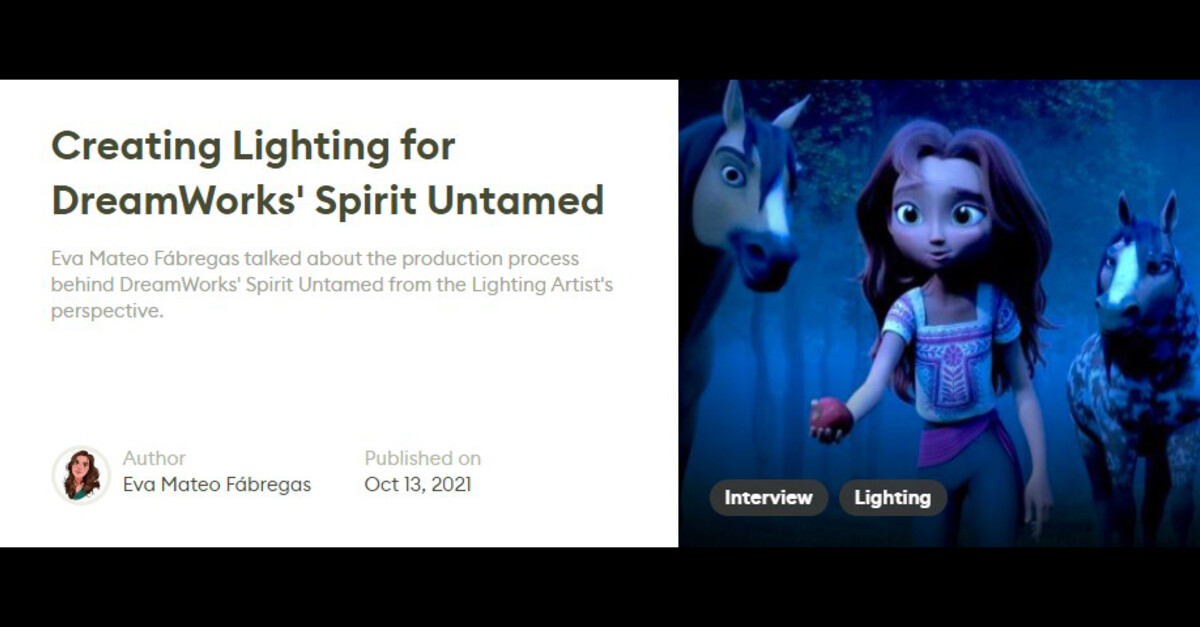 ArtStation - Creating Lighting for DreamWorks' Spirit Untamed - 80.lv ...