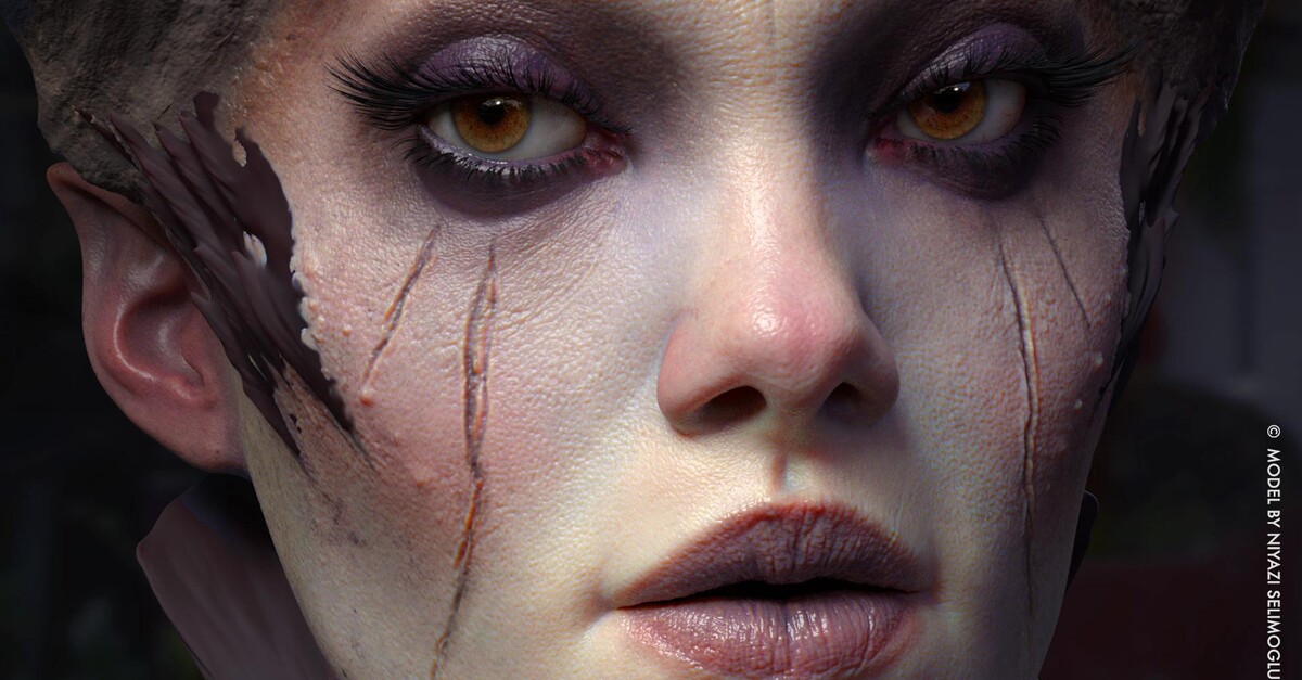 ArtStation - Character Face Texturing in Substance Painter by Henning ...