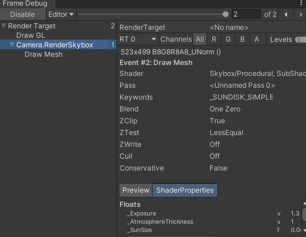 Danylo Hoshko Unity Scriptable Rendering Pipeline Devlog 2 Skybox Frame Clearing Geometry 5490