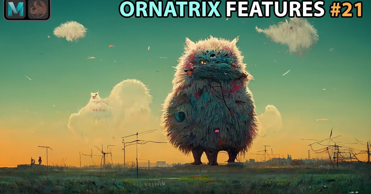 ArtStation - Ornatrix Features #21 - The Plant tool in Maya.